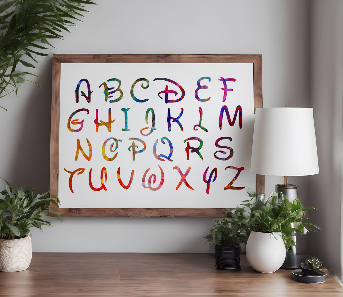 Disney Alphabet Uppercase Letters Font Custom Stencil (460) – Stencilville