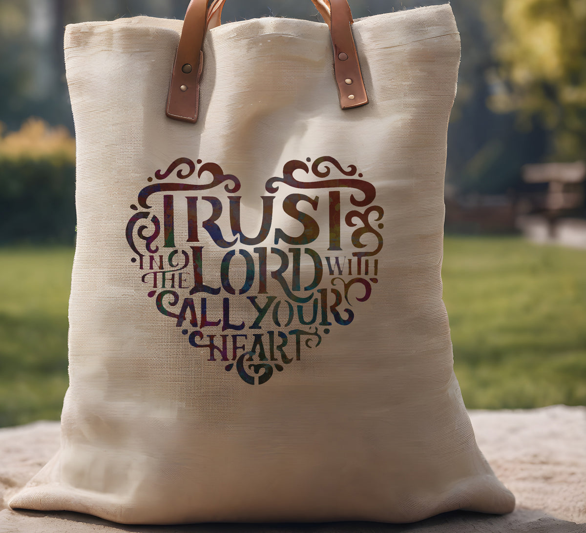 Trust in the Lord Heart Stencil (791) – Stencilville